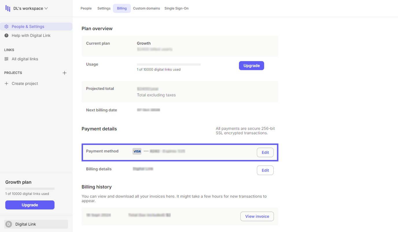 How to change my payment method